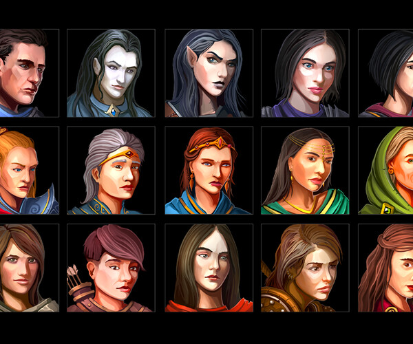 ArtStation - RPG Avatars 03 | Game Assets
