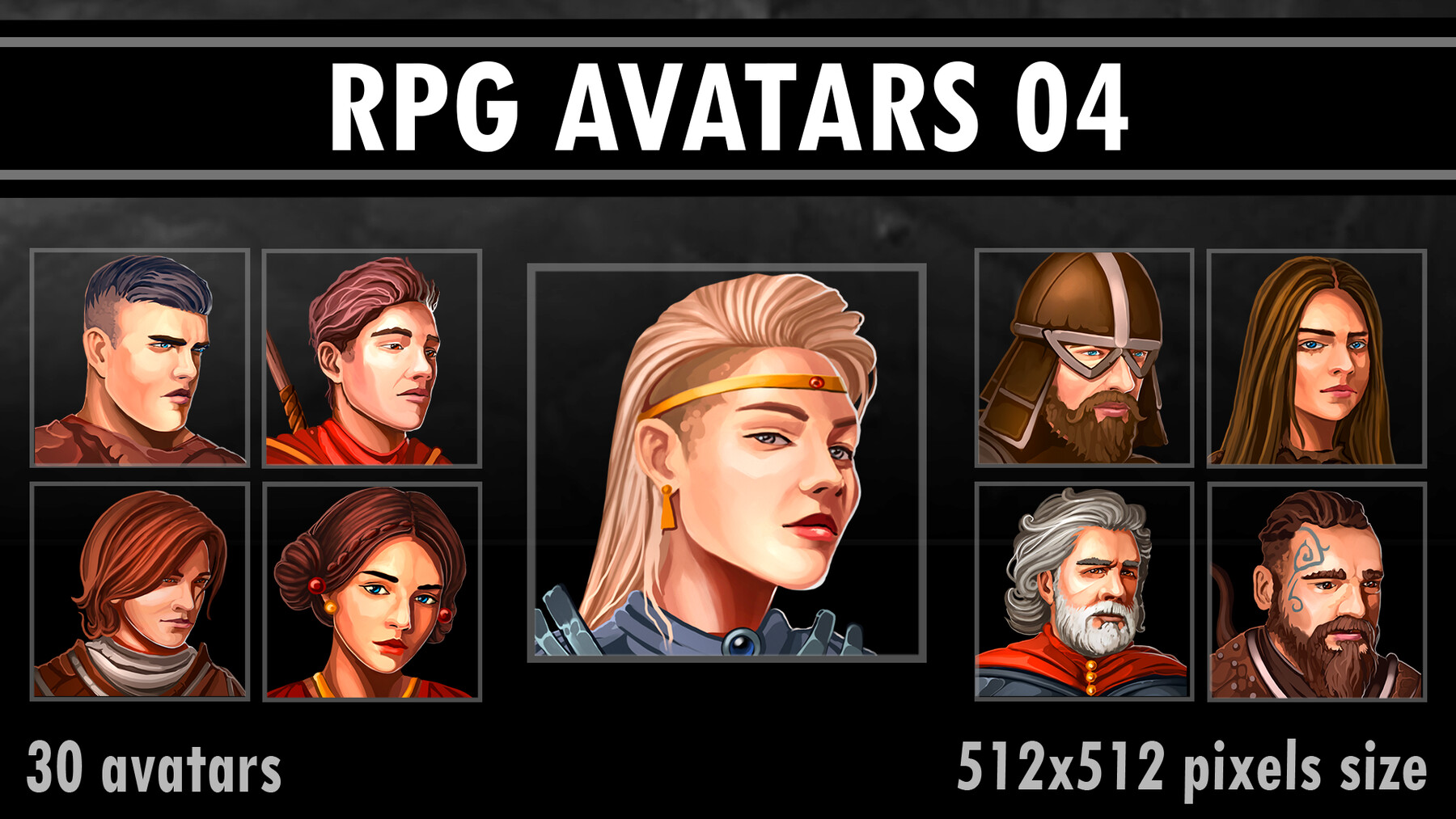 ArtStation - RPG Avatars 04 | Game Assets