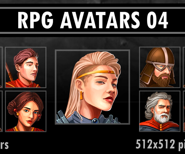 ArtStation - RPG Avatars 04 | Game Assets