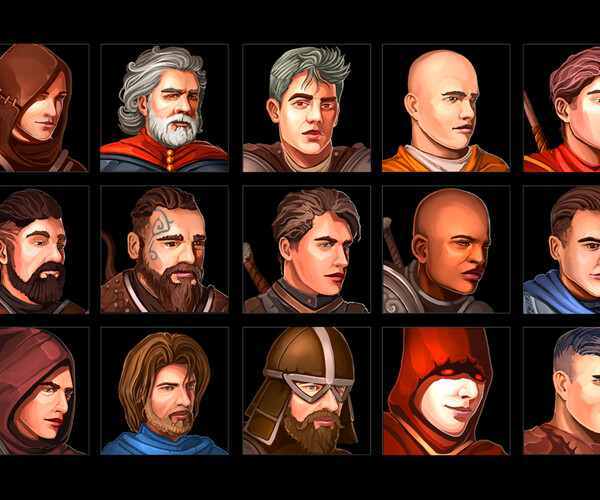 ArtStation - RPG Avatars 04 | Game Assets
