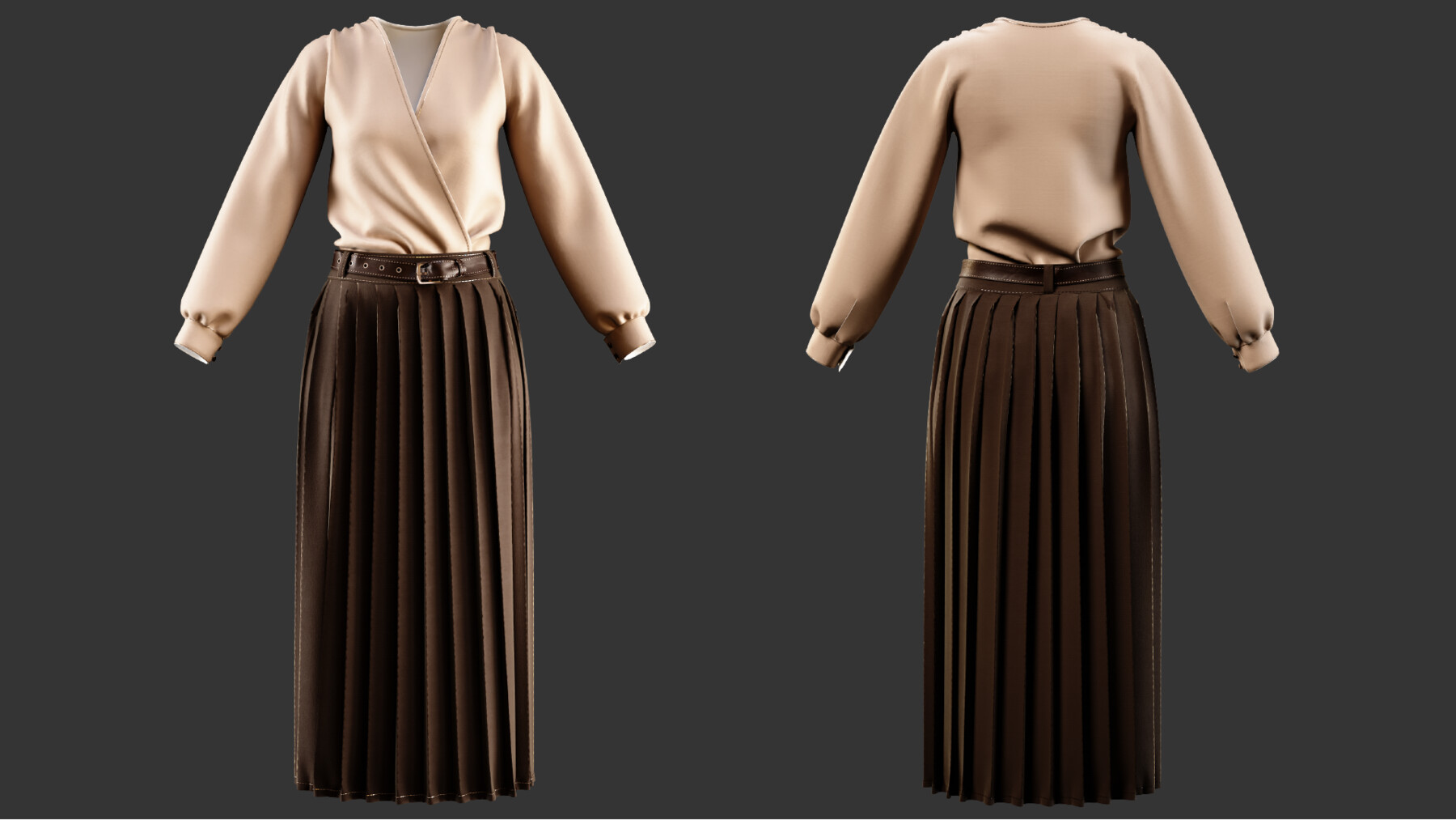 ArtStation - 5 SET OF CLOTHES (ZPRJ+OBJ+FBX) - VOL 01 | Game Assets