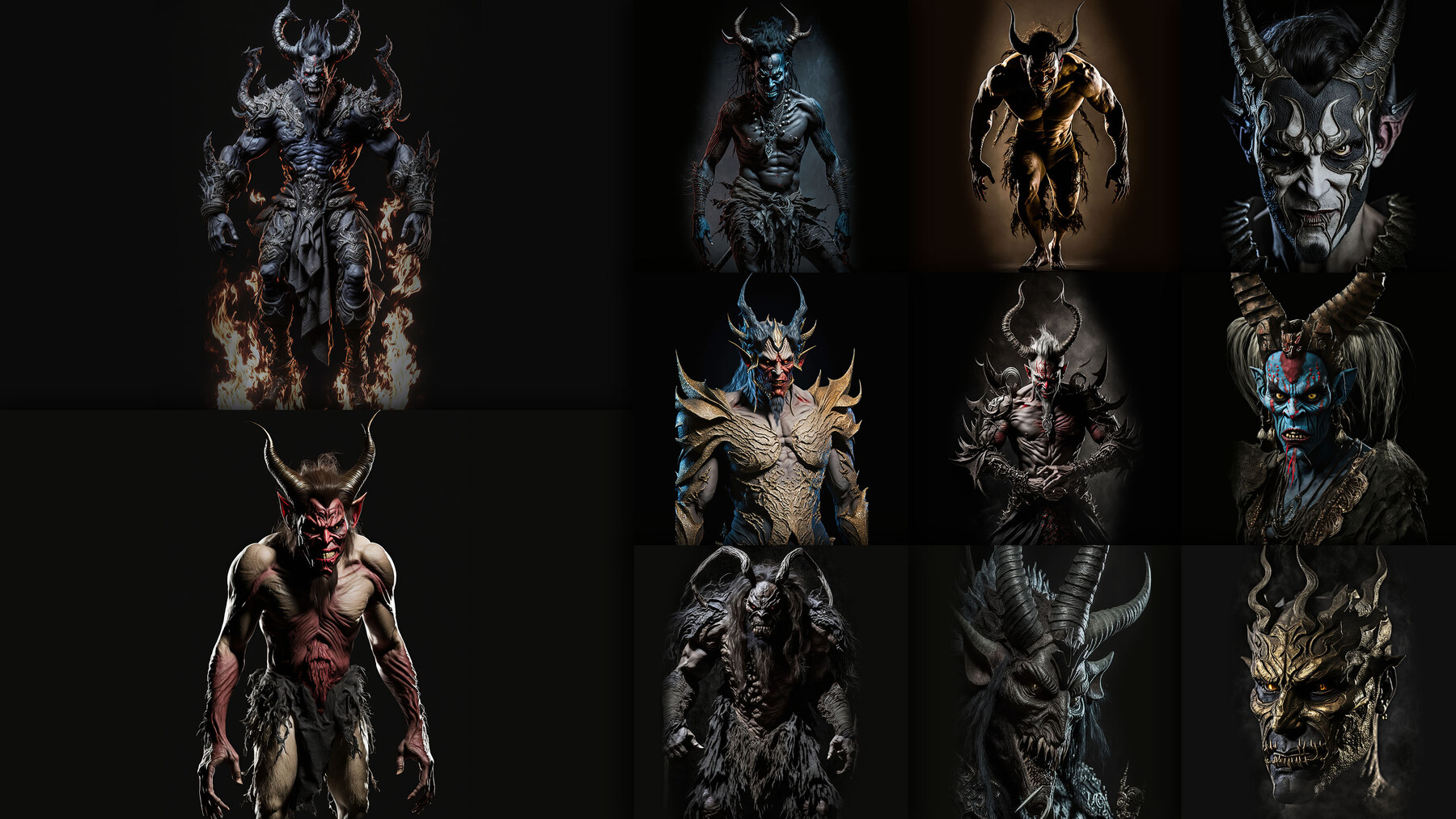 ArtStation - 100 Fantasy Demon Illustration Pack (More Than 8K ...