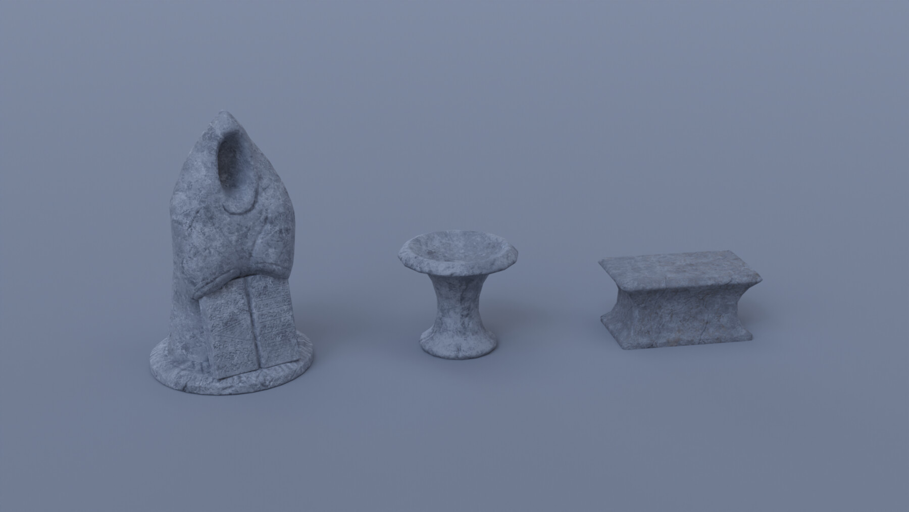 ArtStation - Stone altar Low-poly 3D model | Resources