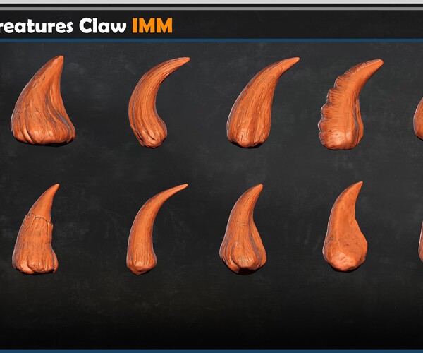 ArtStation - Teeth & Creatures Claw IMM Vol 02 | Brushes