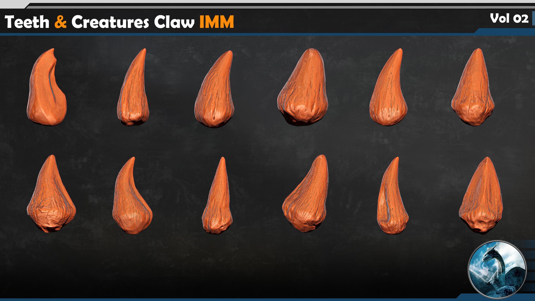 ArtStation - Teeth & Creatures Claw IMM Vol 02 | Brushes