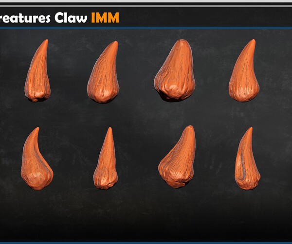 ArtStation - Teeth & Creatures Claw IMM Vol 02 | Brushes