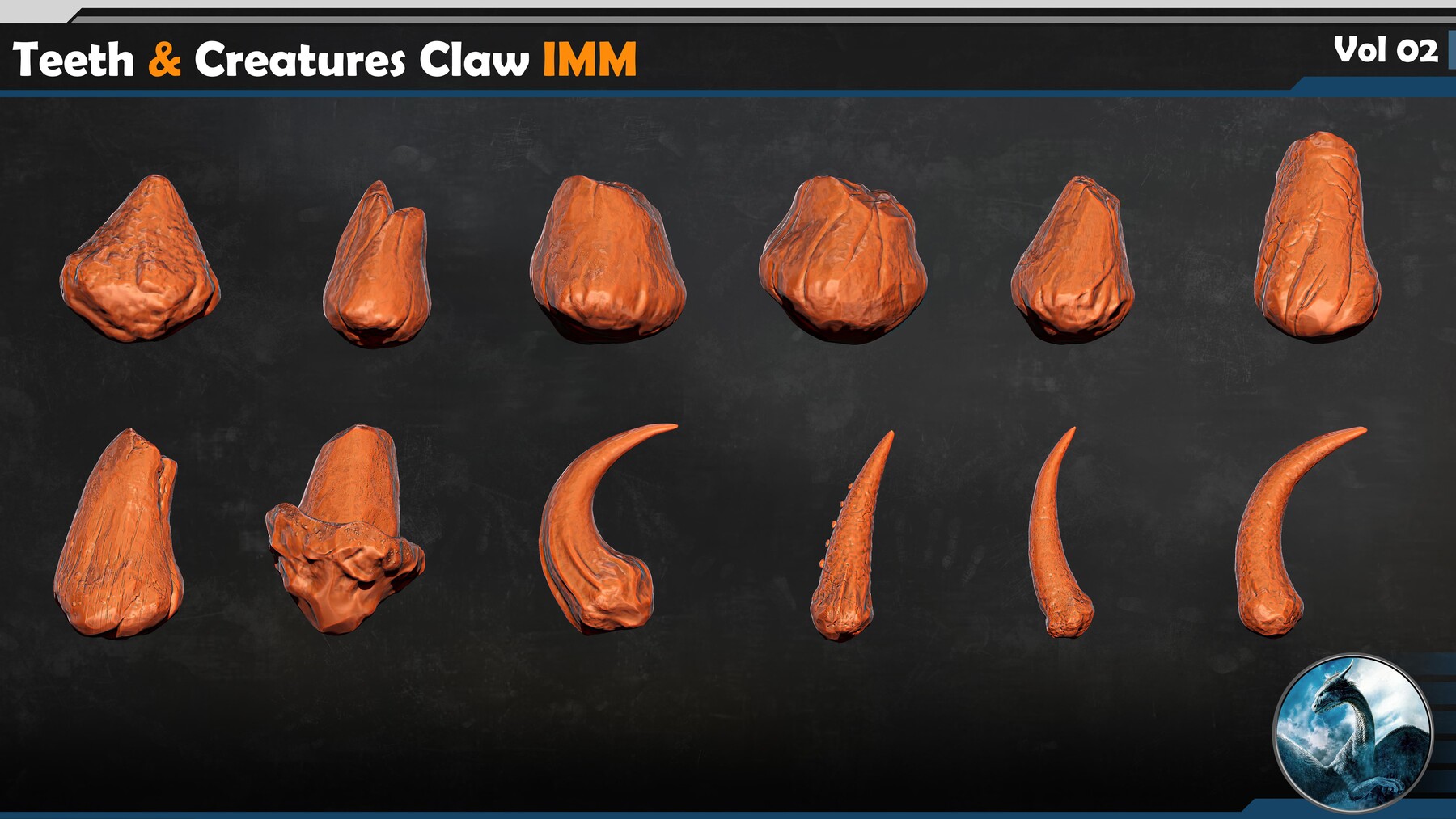 ArtStation - Teeth & Creatures Claw IMM Vol 02 | Brushes