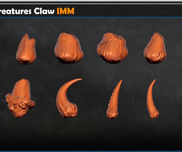 ArtStation - Teeth & Creatures Claw IMM Vol 02 | Brushes
