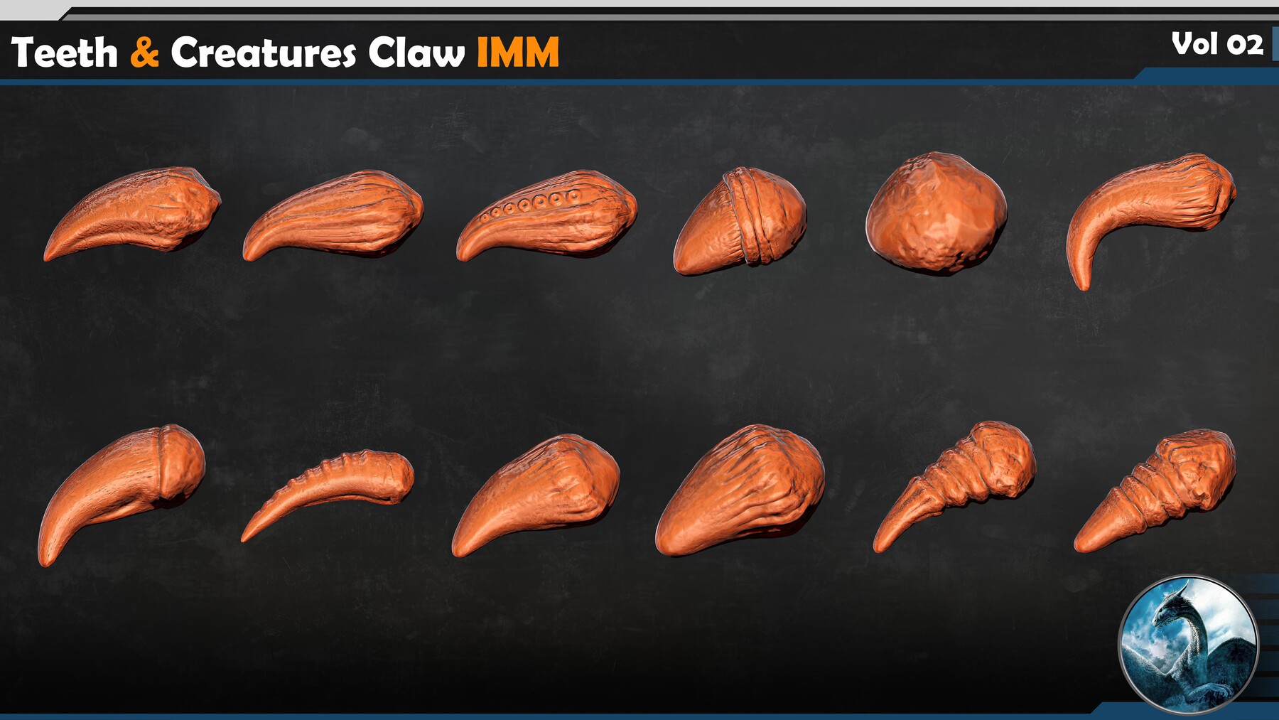 ArtStation - Teeth & Creatures Claw IMM Vol 02 | Brushes
