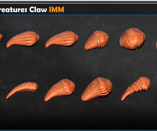 ArtStation - Teeth & Creatures Claw IMM Vol 02 | Brushes