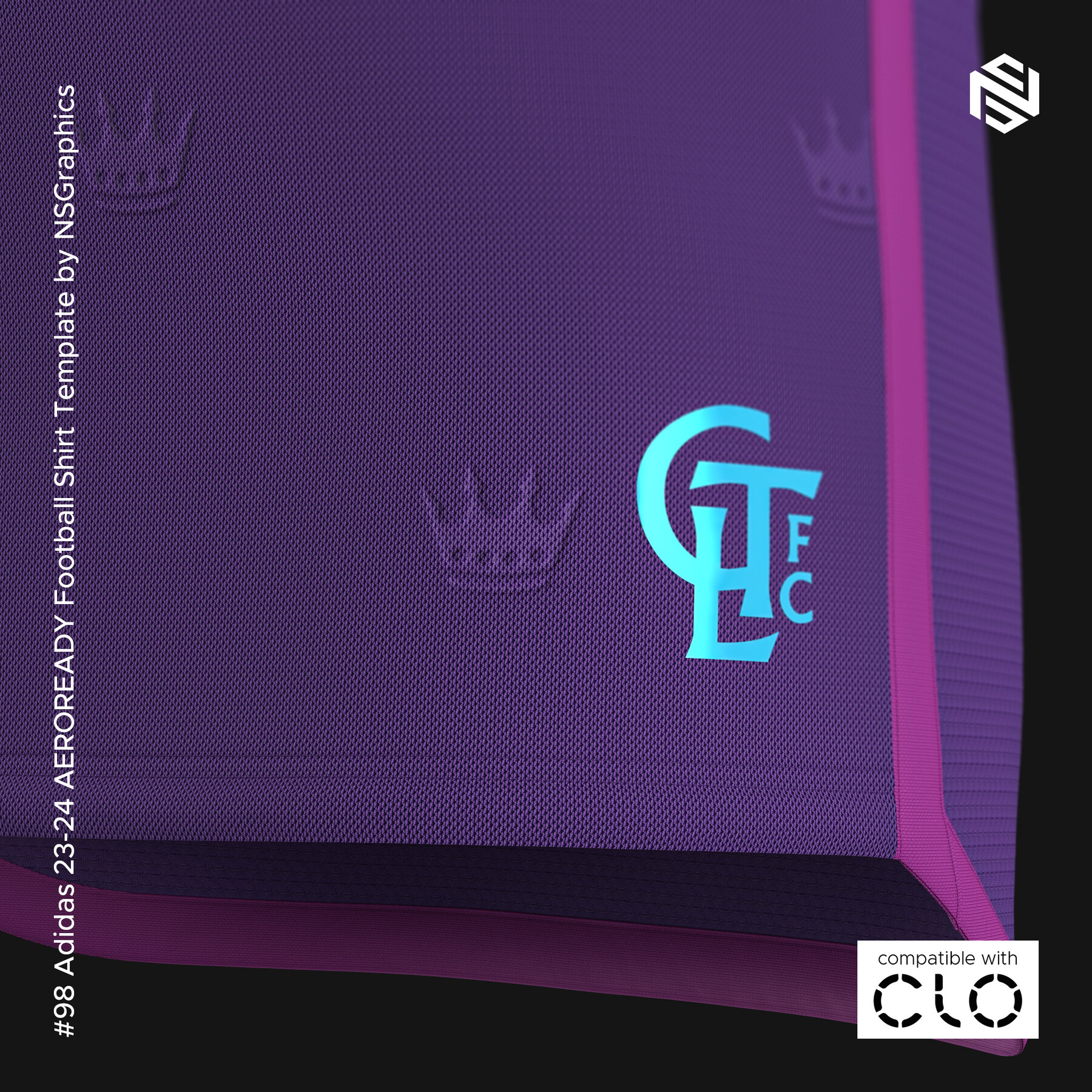 ArtStation - Adidas 23-24 AEROREADY Football Shirt Template for CLO 3D ...