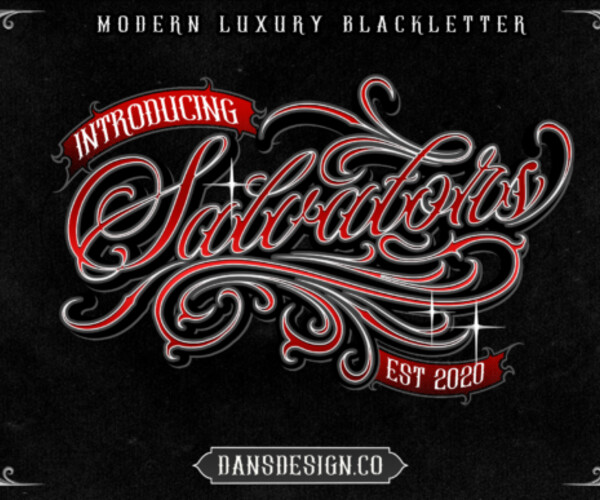 ArtStation - 10 Premium Tattoo Fonts Bundle 1 | T-Shirt Print | Logo ...