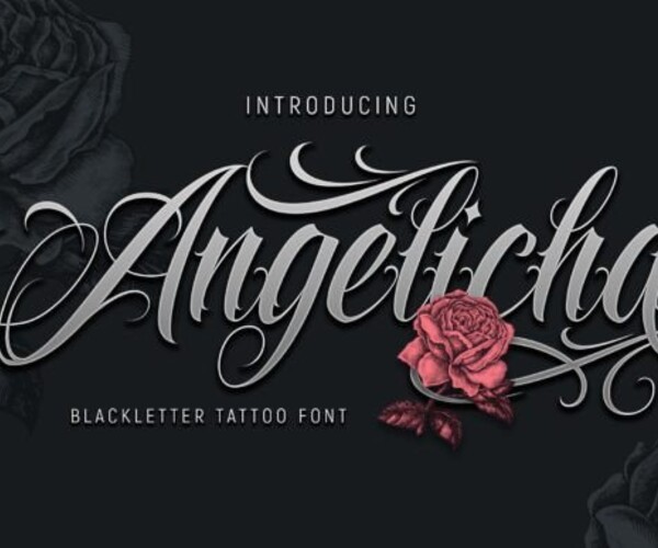 ArtStation - 10 Premium Tattoo Fonts Bundle 4 | T-Shirt Print | Logo ...