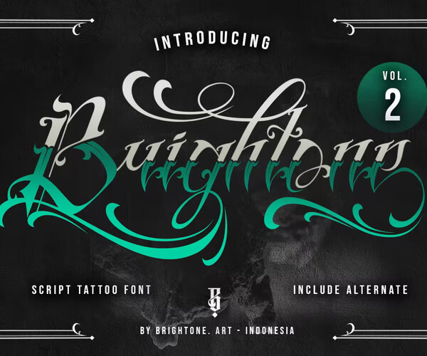 ArtStation - 10 Premium Tattoo Fonts Bundle 4 | T-Shirt Print | Logo ...