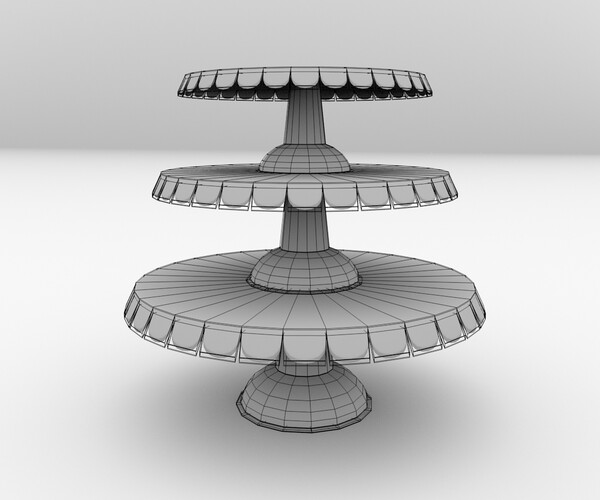ArtStation - Cake Stand v3 | Game Assets