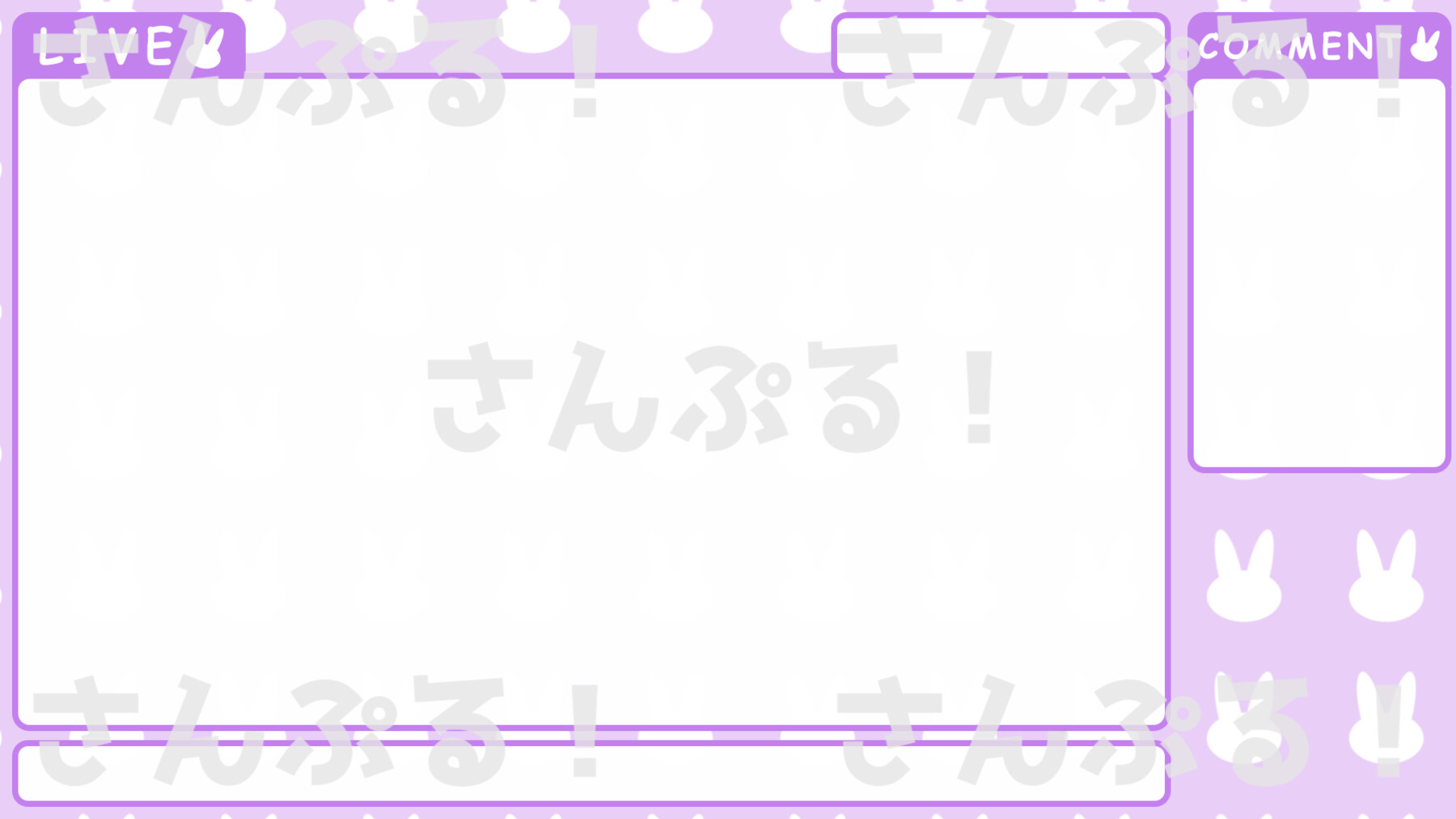 ArtStation - Animated game streaming overlay [Simple loop rabbit ...