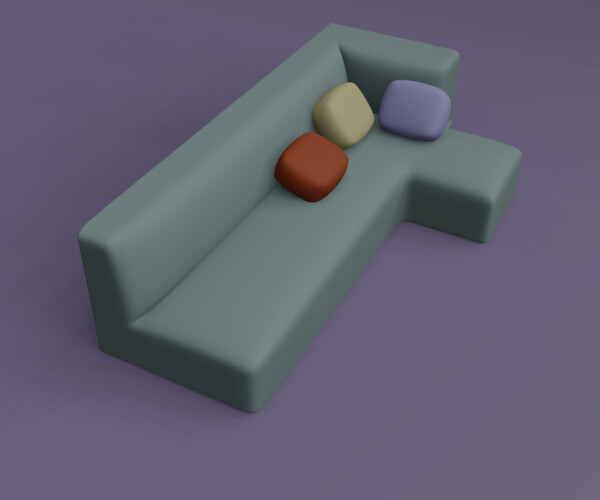 ArtStation - Modern high poly couch for Interior design | Game Assets