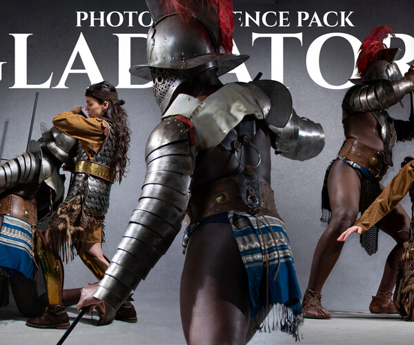 ArtStation - Gladiators - Reference Photo Pack For Artists 323 JPEGs noAI | Resources