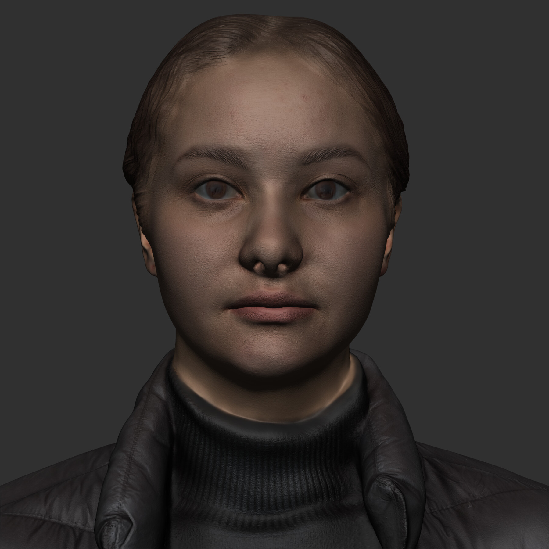 ArtStation - Young woman in puffer jacket ready for animation 391 ...