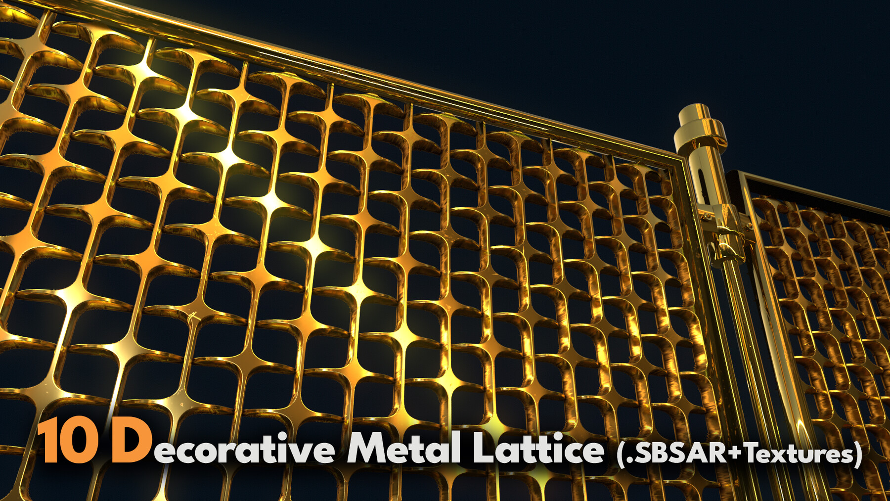 ArtStation - 10 Decorative Metal Lattice (.SBSAR + Textures) | Resources