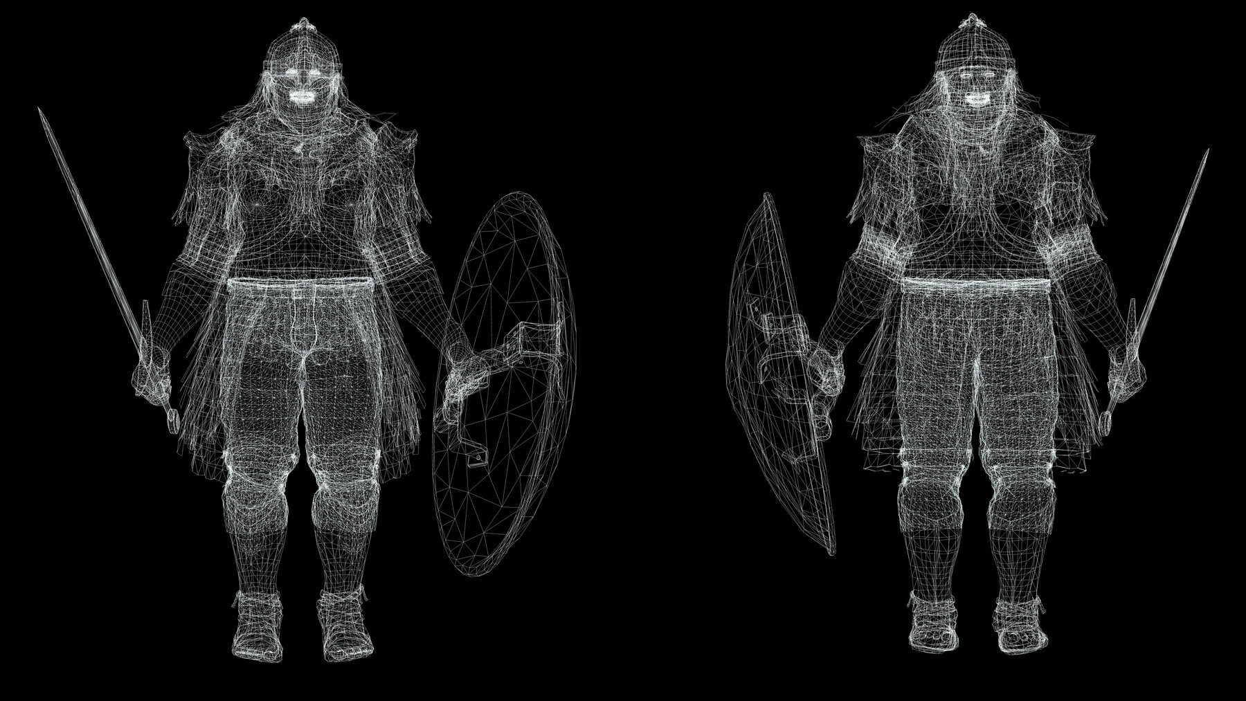 ArtStation - Viking Ready with facial rig | Game Assets