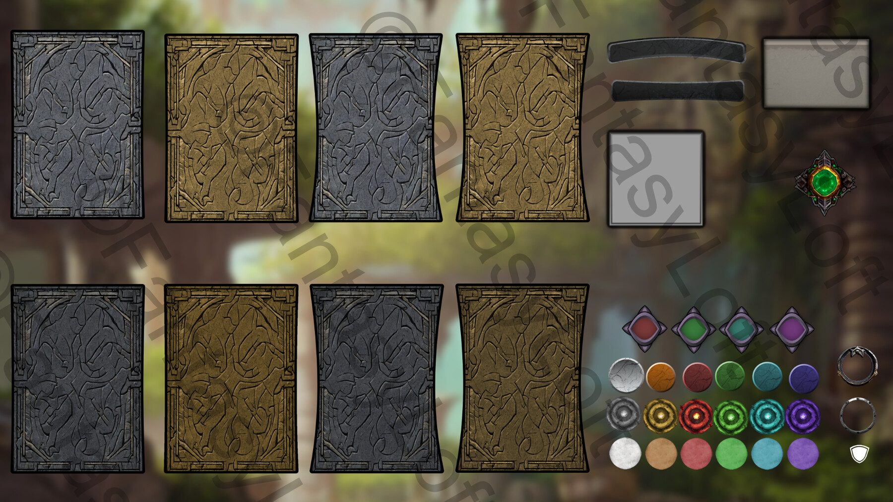 ArtStation - Fantasy TCG Card Design Kit | Game Assets