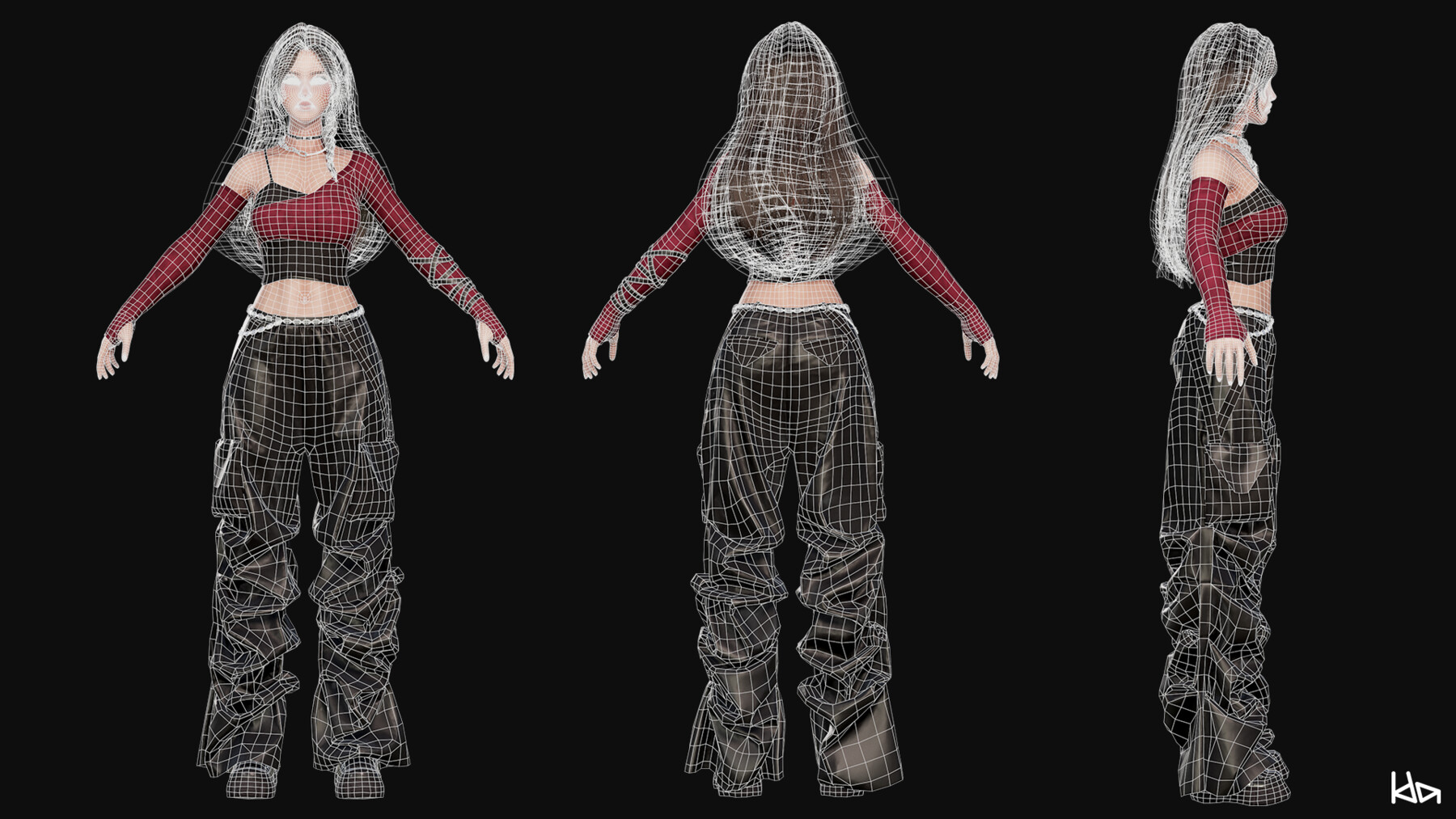 ArtStation - K-POP SERIES: Lola - Game Ready | Game Assets