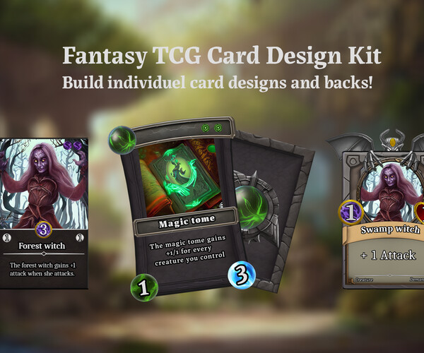 ArtStation - Fantasy TCG Card Design Kit | Game Assets