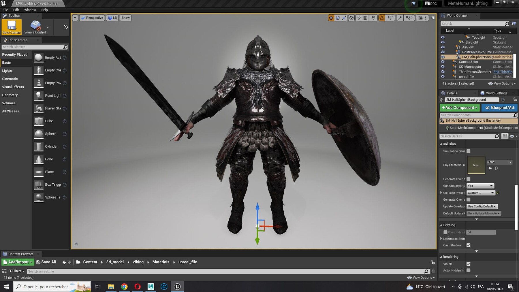 ArtStation - Viking Ready with facial rig | Game Assets
