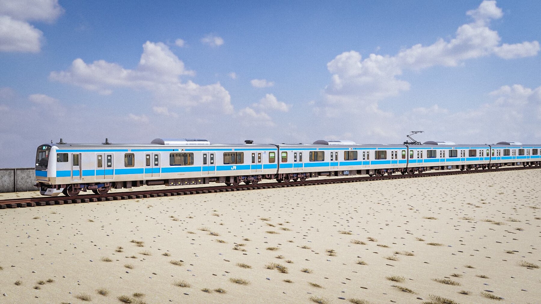 ArtStation - Keihin-Tohoku E233 Series Locomotive - Japanese Train 3D ...