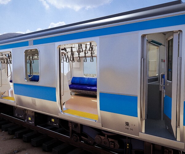 ArtStation - Keihin-Tohoku E233 Series Locomotive - Japanese Train 3D ...