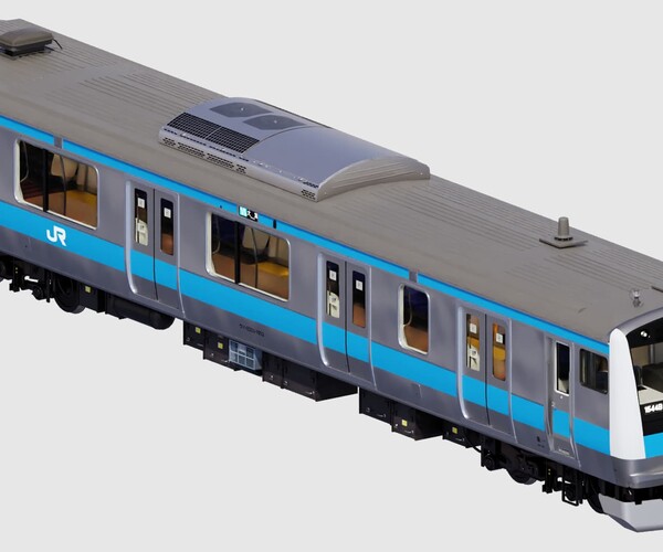 ArtStation - Keihin-Tohoku E233 Series Locomotive - Japanese Train 3D ...