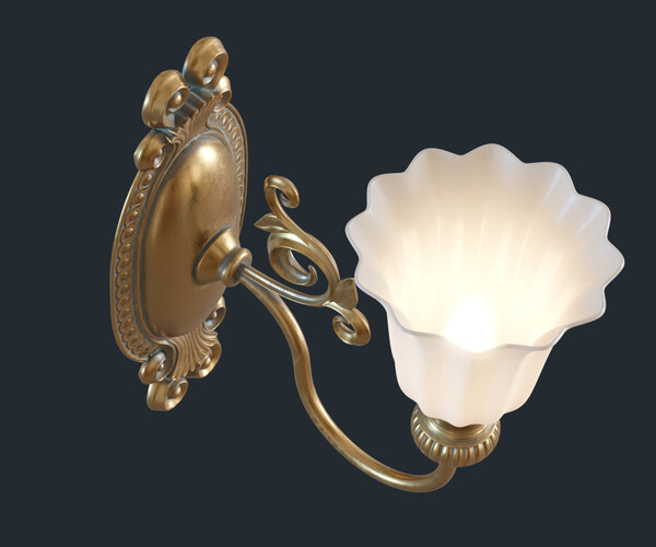 ArtStation - A Highly Detailed Ornamental Sconce | Game Assets