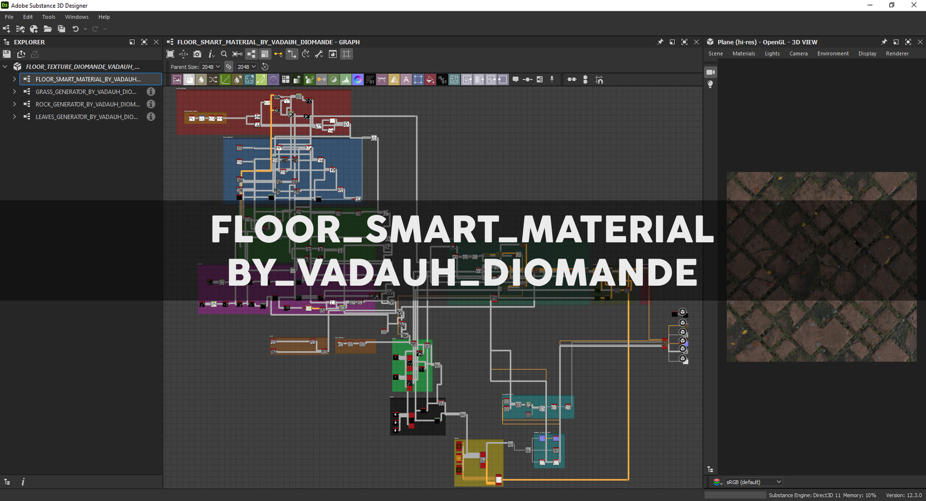 ArtStation - Floor smart material | Game Assets
