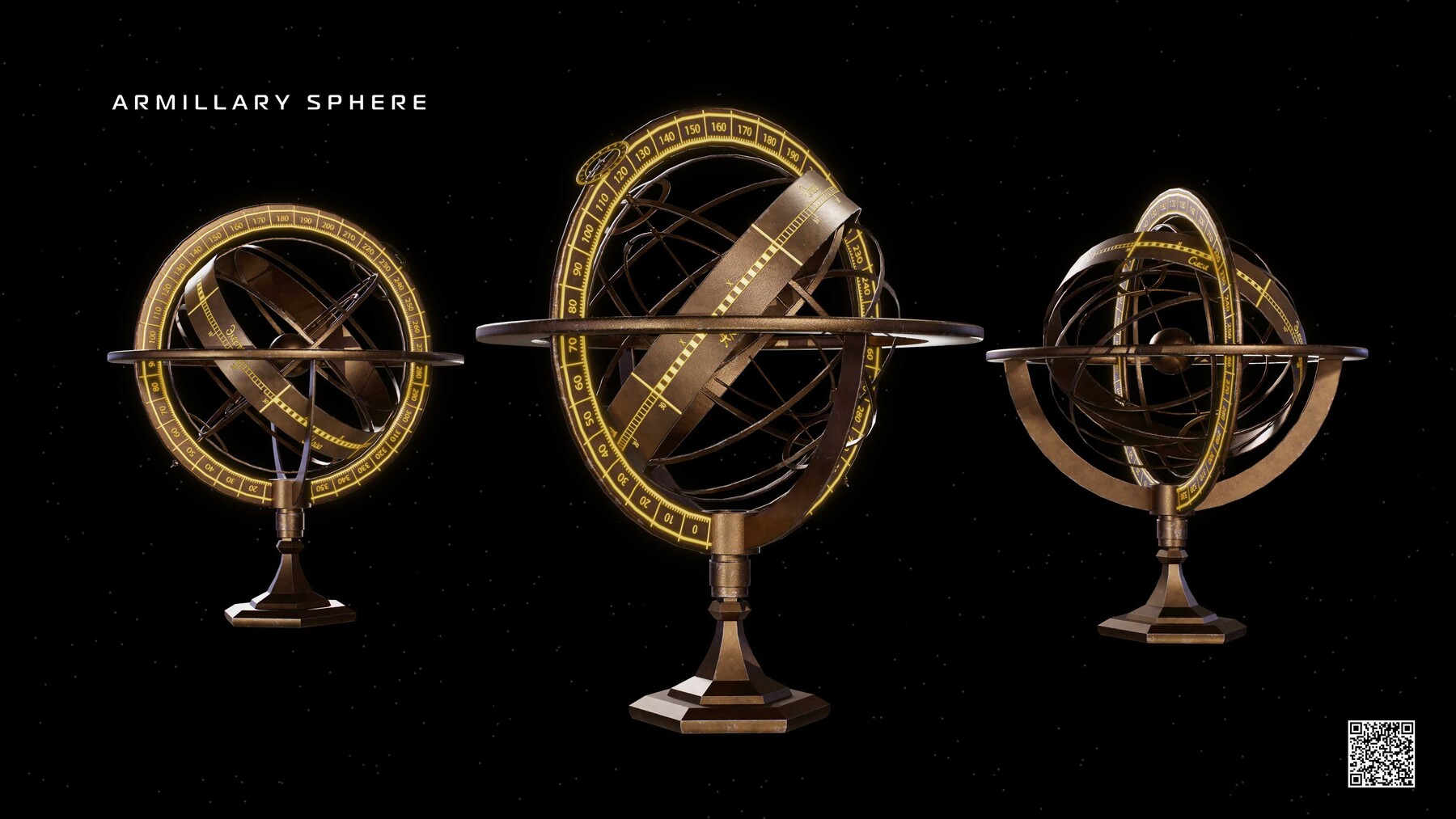 ArtStation - Luminous Armillary Sphere | Game Assets