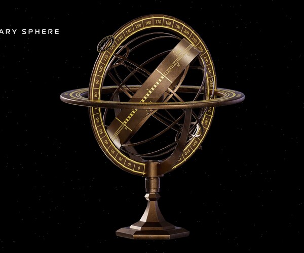 ArtStation - Luminous Armillary Sphere | Game Assets