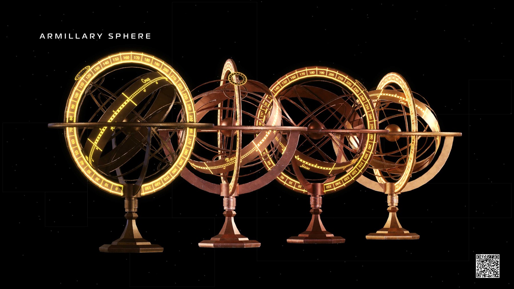 ArtStation - Luminous Armillary Sphere | Game Assets