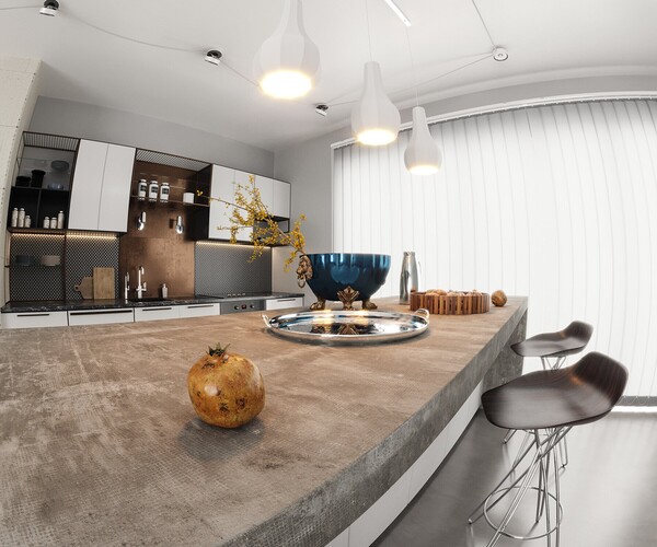 ArtStation - Modern Kitchen Scene Interior Complete | Resources