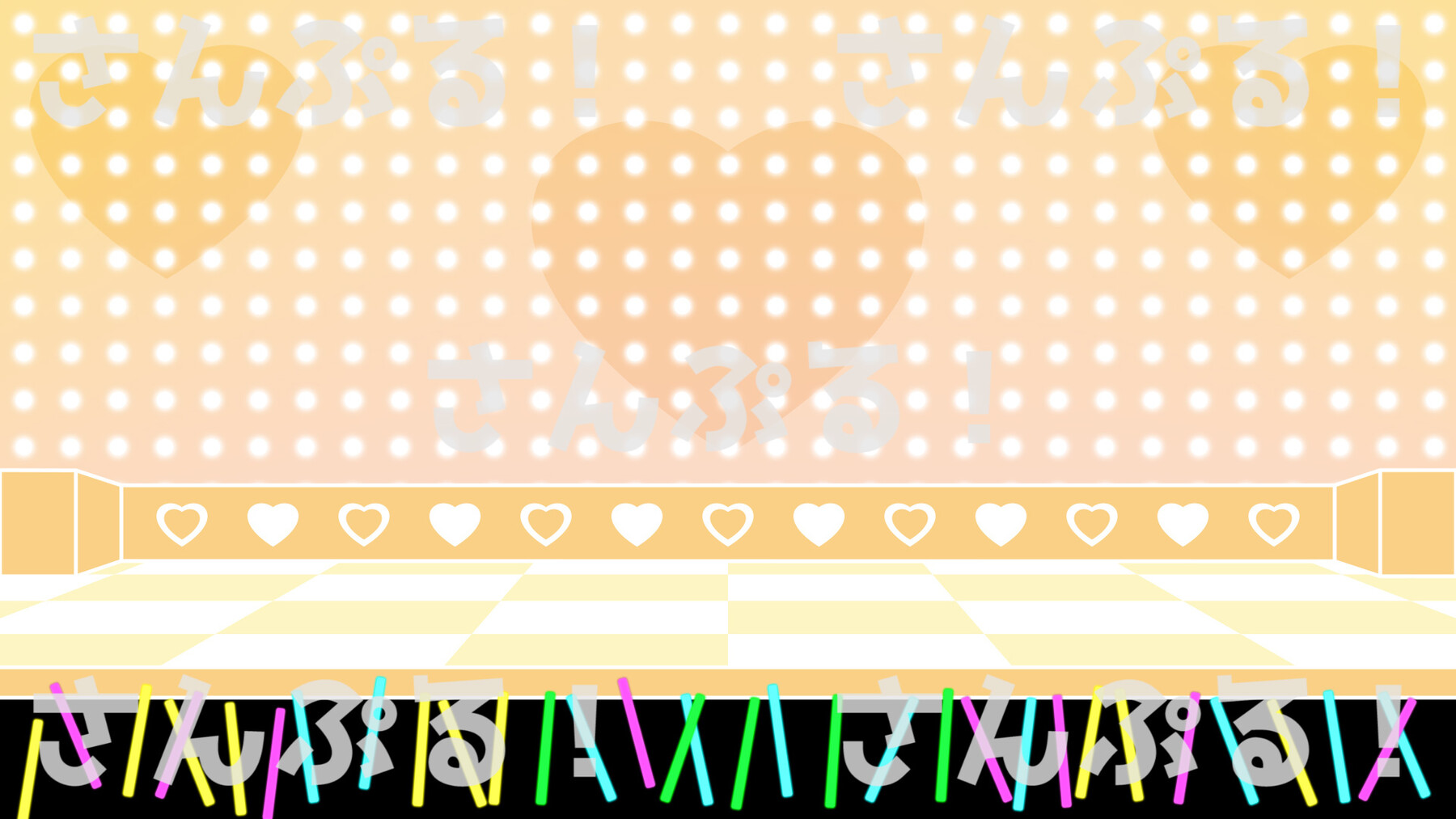 ArtStation - Animated overlay [Idol stage heart 4collar] Background/OBS ...