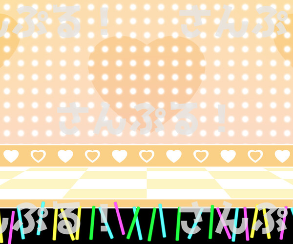 ArtStation - Animated overlay [Idol stage heart 4collar] Background/OBS ...
