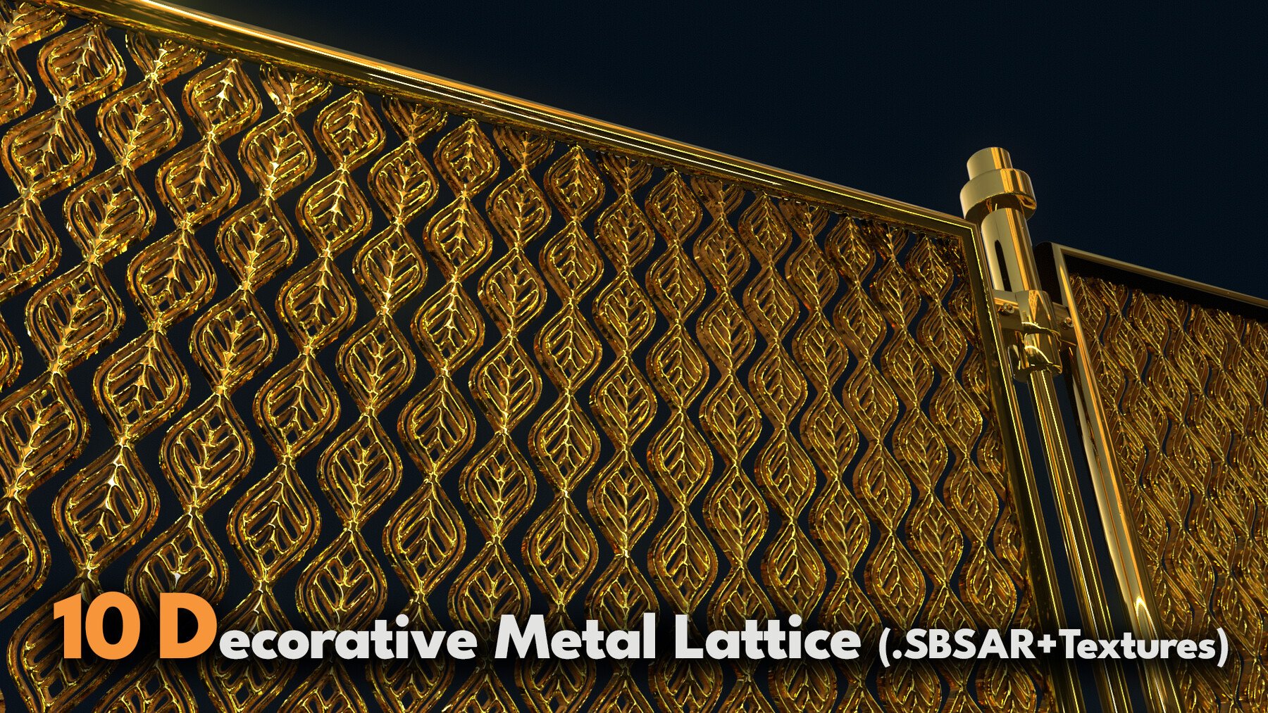 ArtStation - 10 Decorative Metal Lattice (.SBSAR + Textures) | Resources