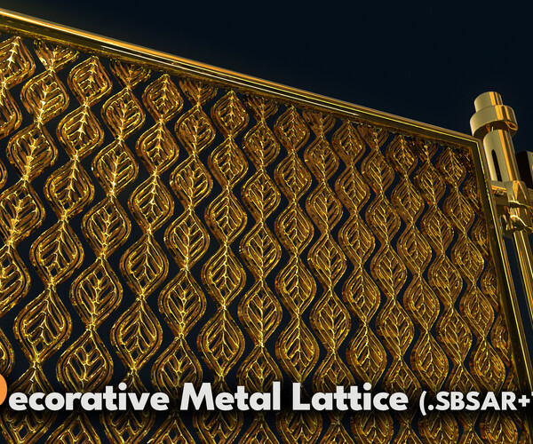 ArtStation - 10 Decorative Metal Lattice (.SBSAR + Textures) | Resources