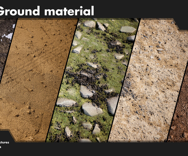 ArtStation - 5 sbsar Ground material VOL.1 | Game Assets