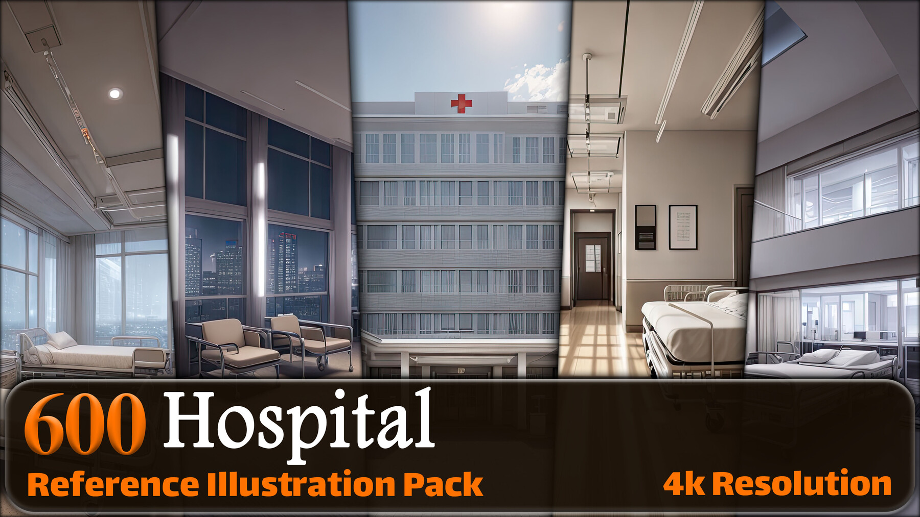 ArtStation - 600 Hospital | Interior - Exterior Reference Pack | 4K | v ...