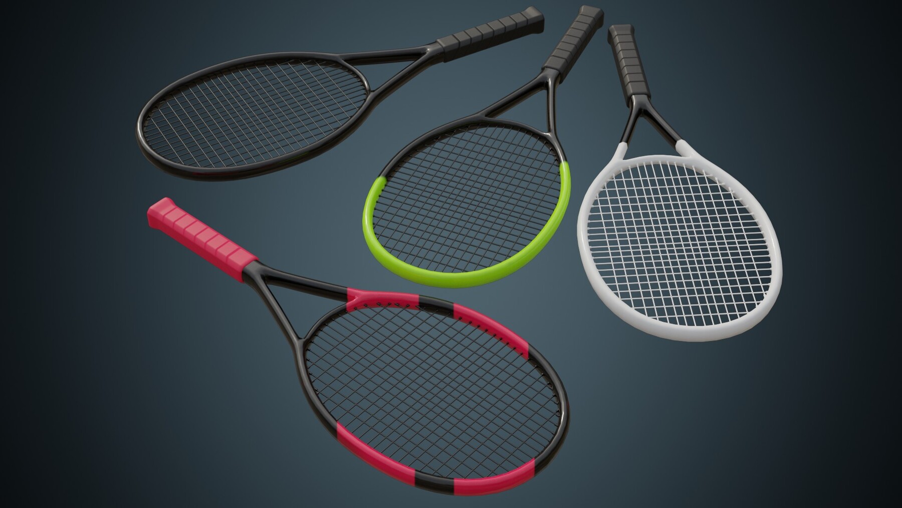 ArtStation - Tennis Racquet 1A | Game Assets