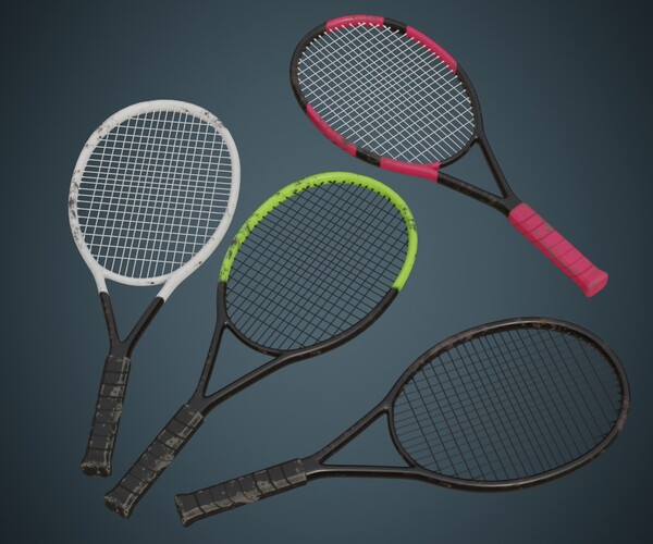 ArtStation - Tennis Racquet 1B | Game Assets