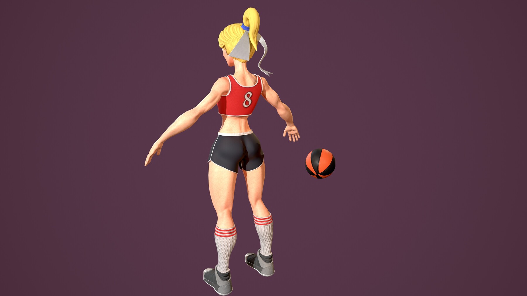 ArtStation - Sport girl Low-poly 3D model | Game Assets