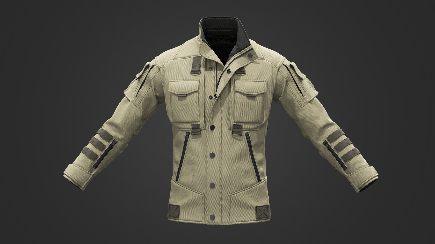 ArtStation - Tactical jacket #3 / Military / Сombat / Сoat / Marvelous ...