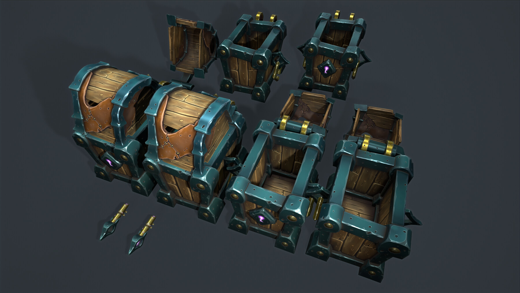 ArtStation - Fantasy chests 2 collection | Game Assets