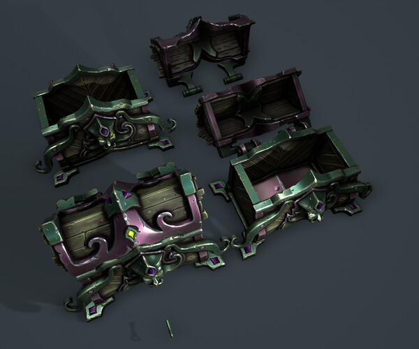 ArtStation - Fantasy chests 2 collection | Game Assets